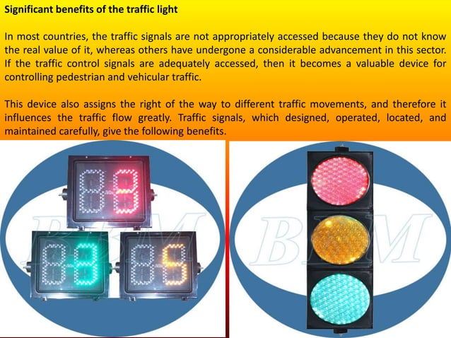 Understand the Importance of the Traffic Light in the Major Roads | PPT