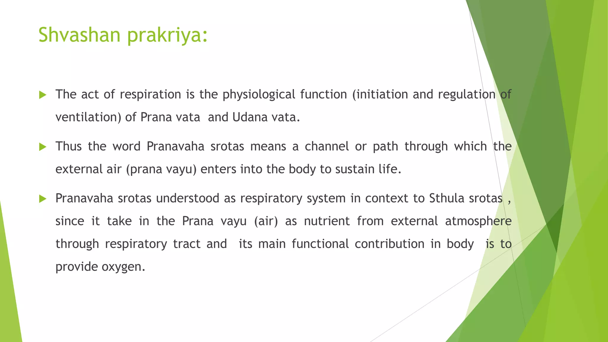 Understanding of Physiology of Respiration in Ayurveda | PPTX