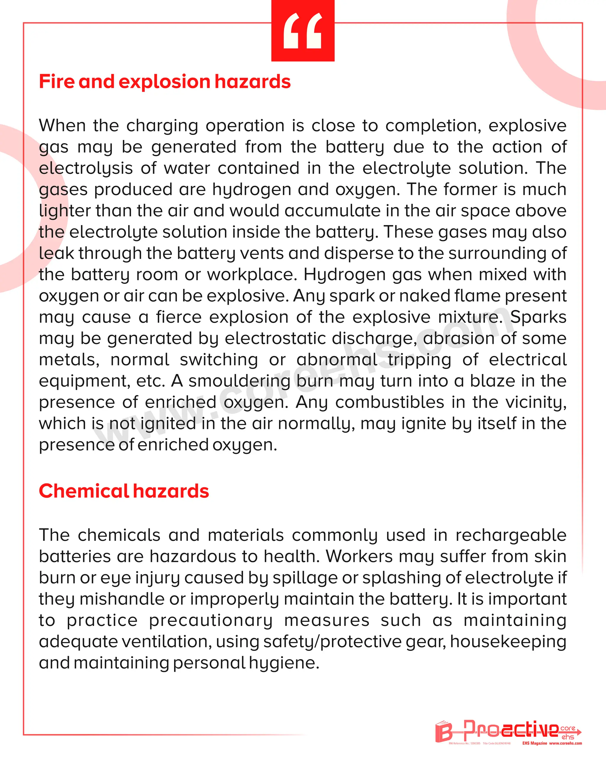 Understaning Safety Health & Hazards in Battery Rooms - Based on a detailed article from B ...