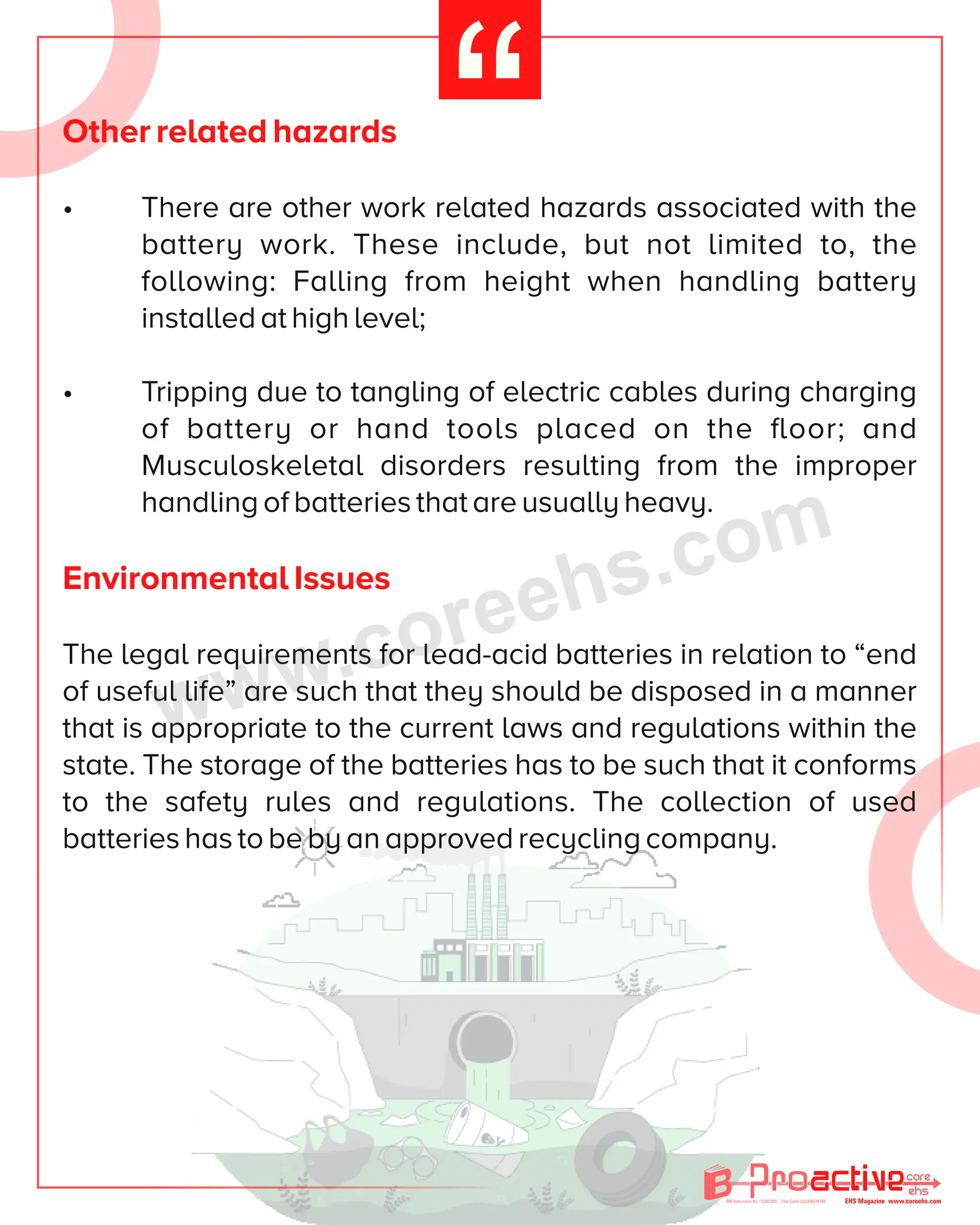 Understaning Safety Health & Hazards in Battery Rooms - Based on a detailed article from B ...