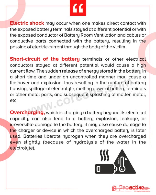 Understaning Safety Health & Hazards in Battery Rooms - Based on a ...