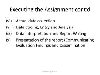 UNDERTAKING AN ACTIVITY EVALUATION.ppt