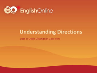 Understanding directions part 1 | PPTX