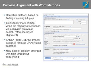 Under the Hood of Alignment Algorithms for NGS Researchers | PPTX | Programming Languages ...