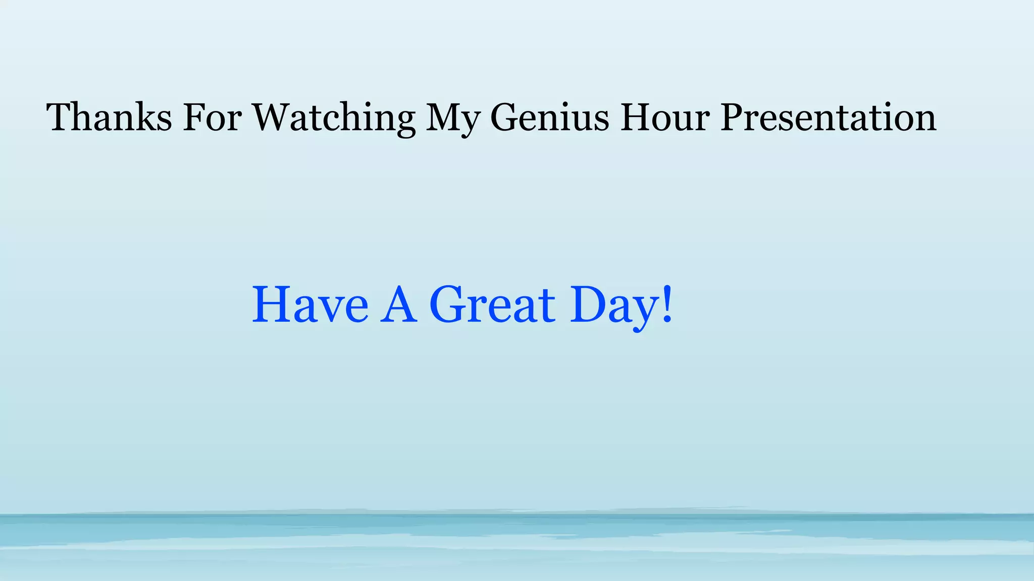 Genius Hour: Under the sea | PPT
