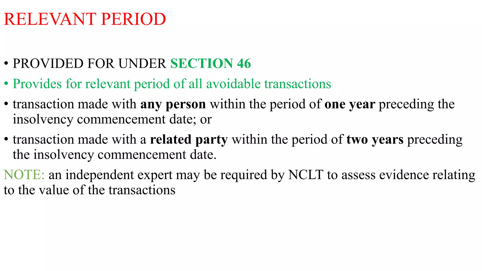 Undervalued transactions presentation | PPT