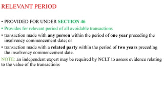 Undervalued transactions presentation | PPTX