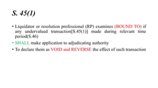 Undervalued transactions presentation | PPT