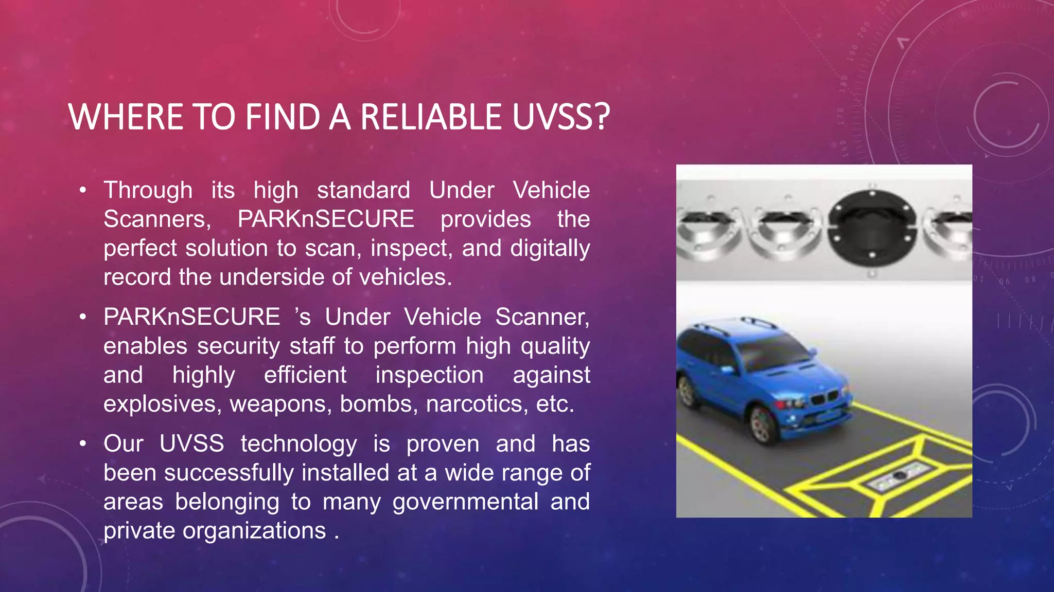 Under vehicle scanning system | PPTX