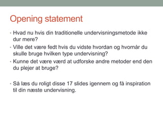 Bliv en bedre underviser | PPT
