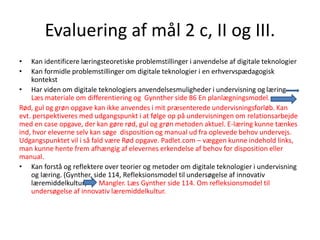 Undervisning i relationer ved padlet.com