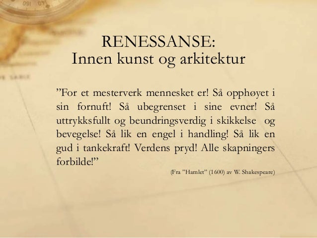 Undervisning renessanse og reformasjon