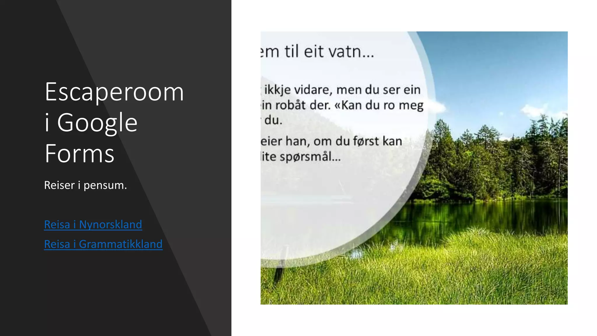 Undervisningsopplegg | PPT