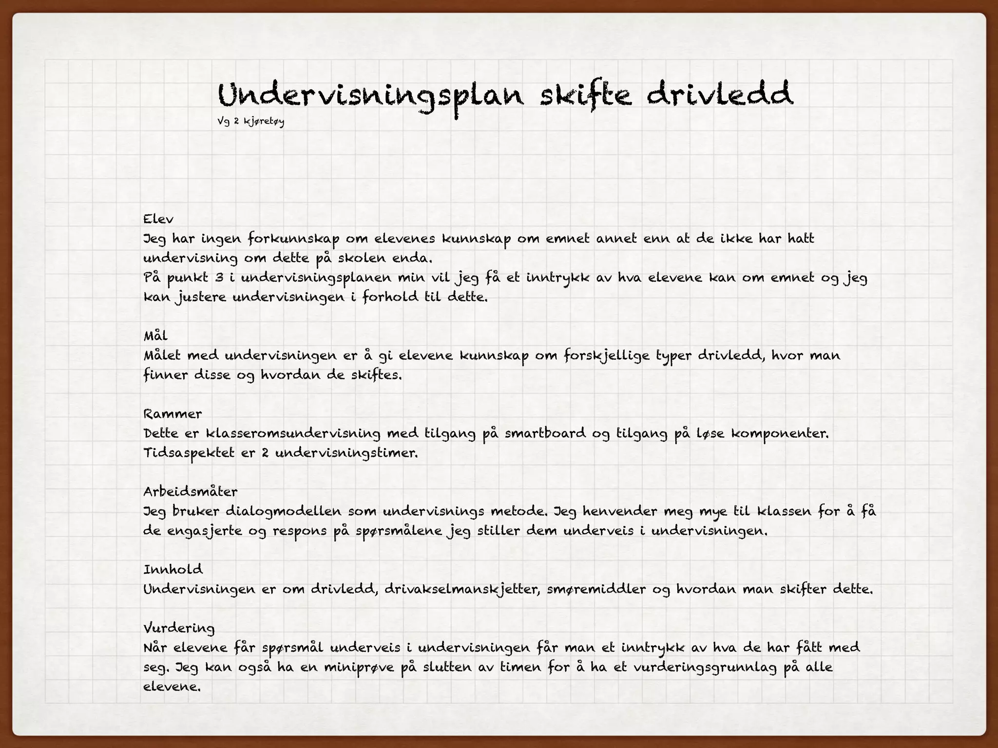 Undervisningsplan Pdf