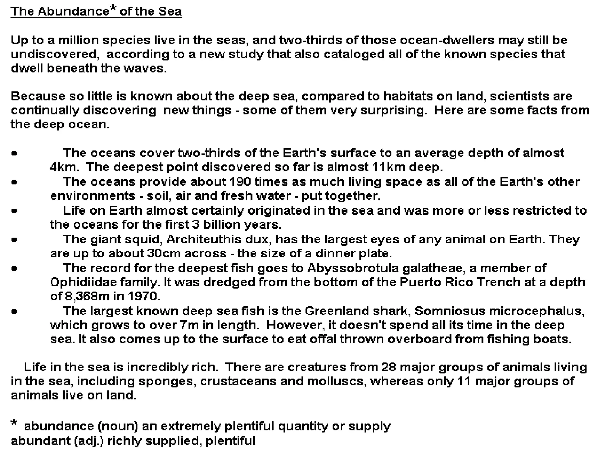 Underwater world undiscovered-creatures-discovered | PPT