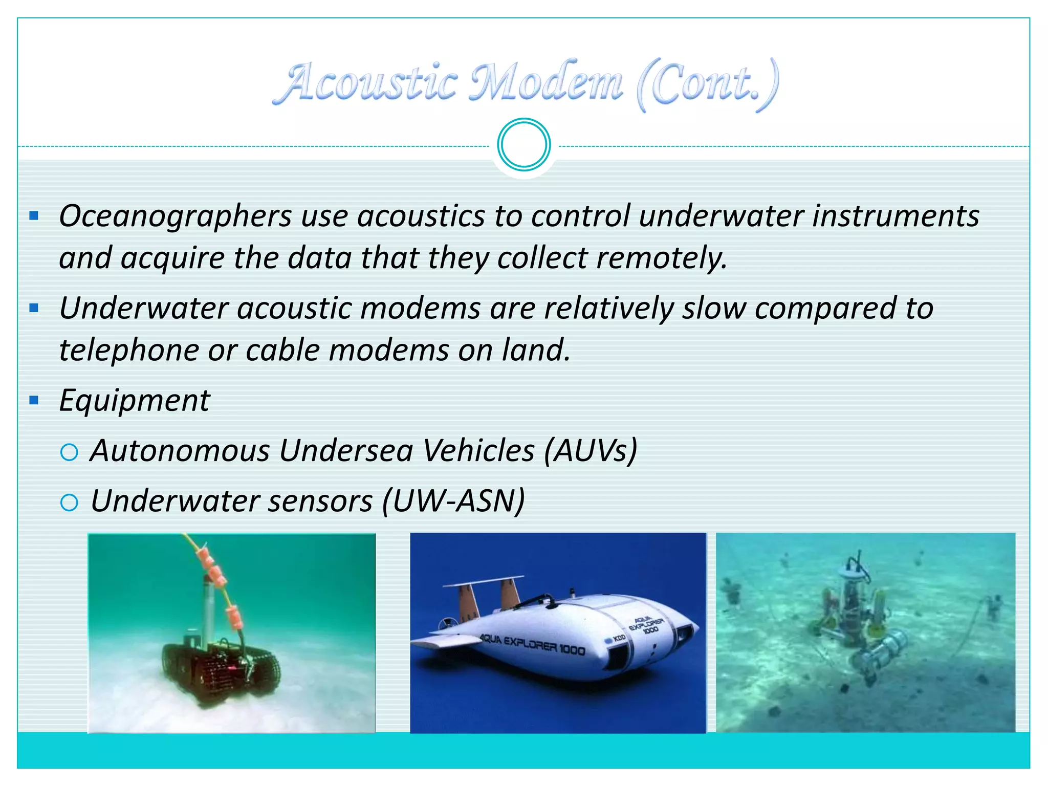Underwater acoustic 1 | PPTX