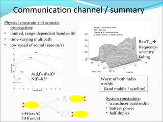 Underwater acoustic channel cocnept | PPT