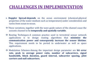 Underwater acoustic sensor network | PPT