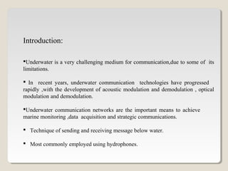 Underwater channel modelling | PPT