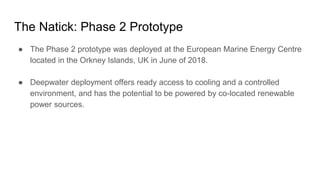 Underwater Cloud Storage | PPTX