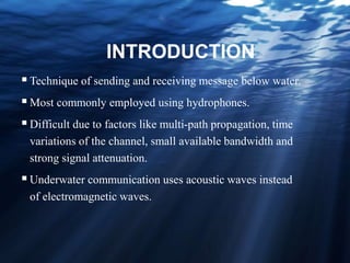 Underwater communication | PPTX