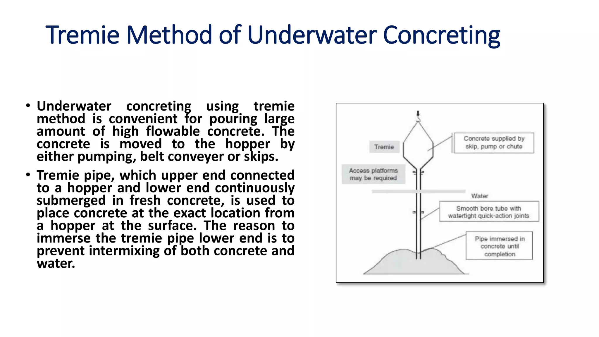 UNDERWATER CONCRETING TECHNIQUES | PPTX