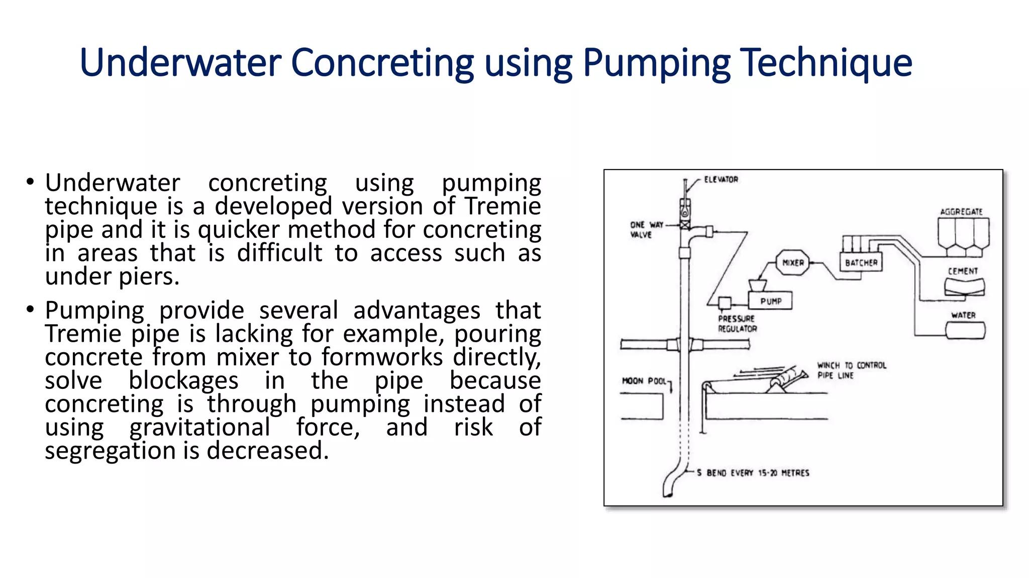 UNDERWATER CONCRETING TECHNIQUES | PPTX