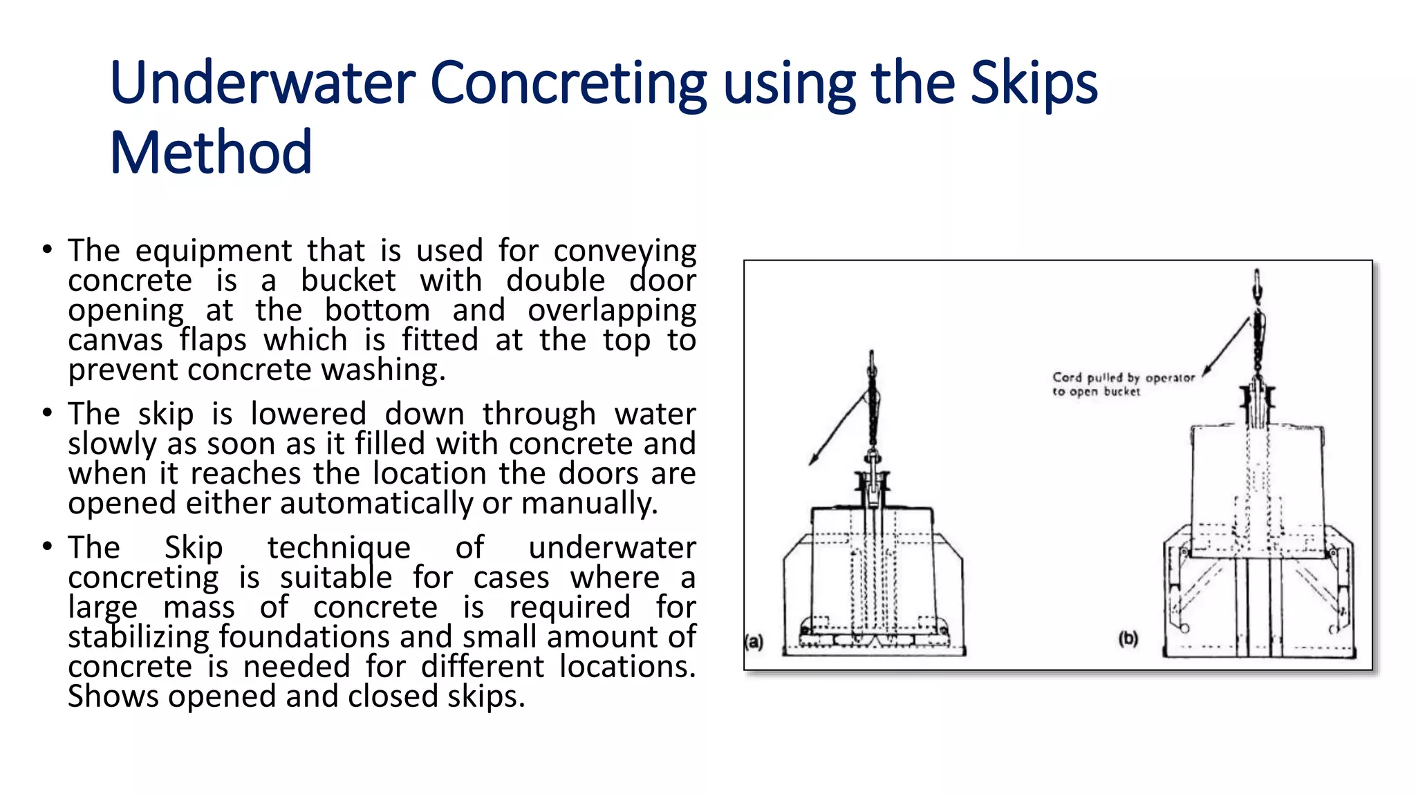 UNDERWATER CONCRETING TECHNIQUES | PPTX