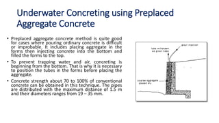 UNDERWATER CONCRETING TECHNIQUES | PPTX