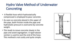 UNDERWATER CONCRETING TECHNIQUES | PPTX