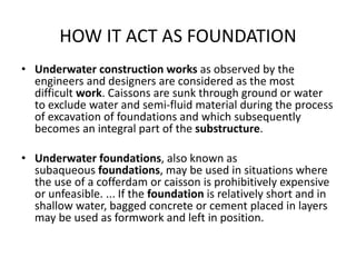 Underwater construction | PPTX
