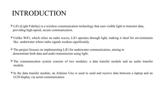 UNDERWATER_DATA_AND_AUDIO_TRANSMISSION_USING_LIFI_(4)[1].pptx