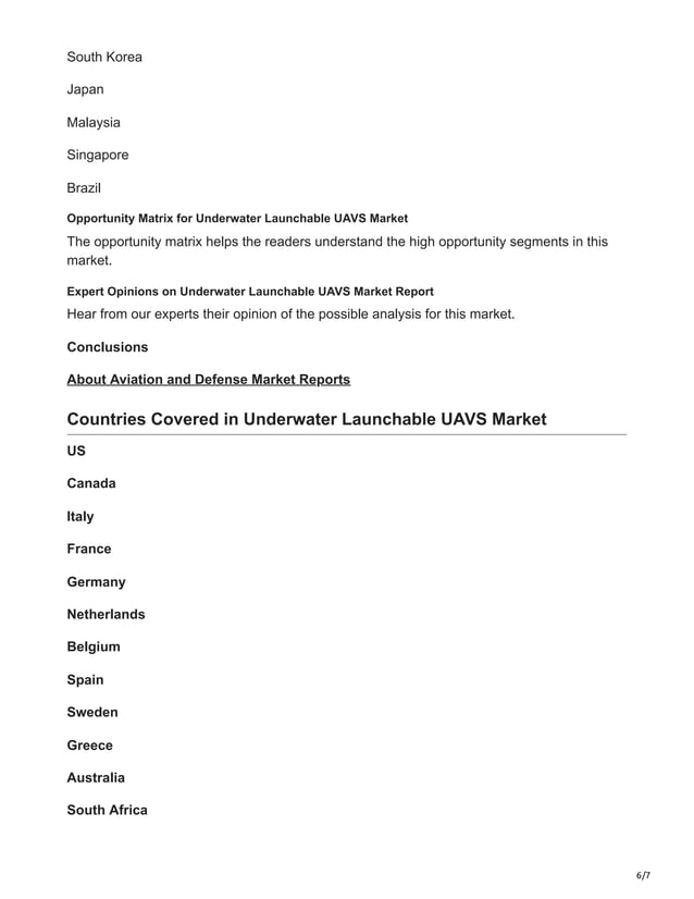 Underwater Launchable UAVS Market Report Forecast.pdf