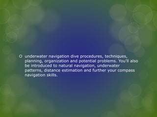 Underwater navigation | PPTX