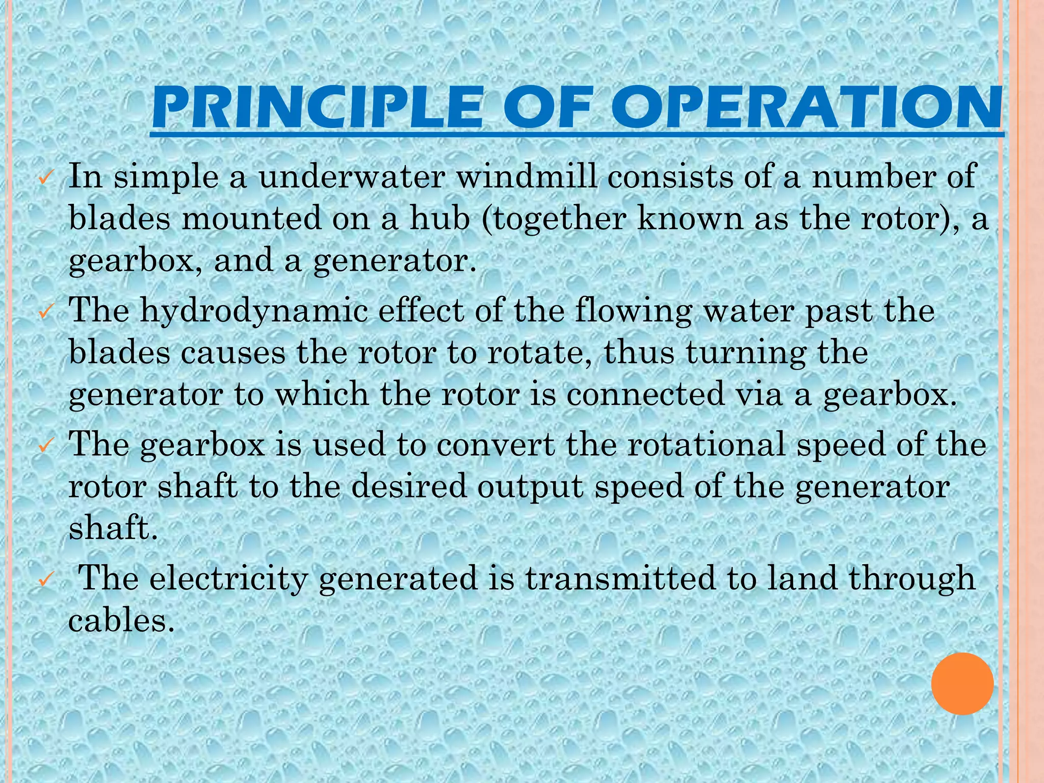 Under water wind mills | PPTX
