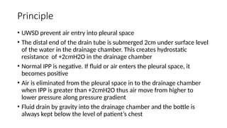 Surgical anatomy, chest mechanics and Underwater seal mechanics | PPTX