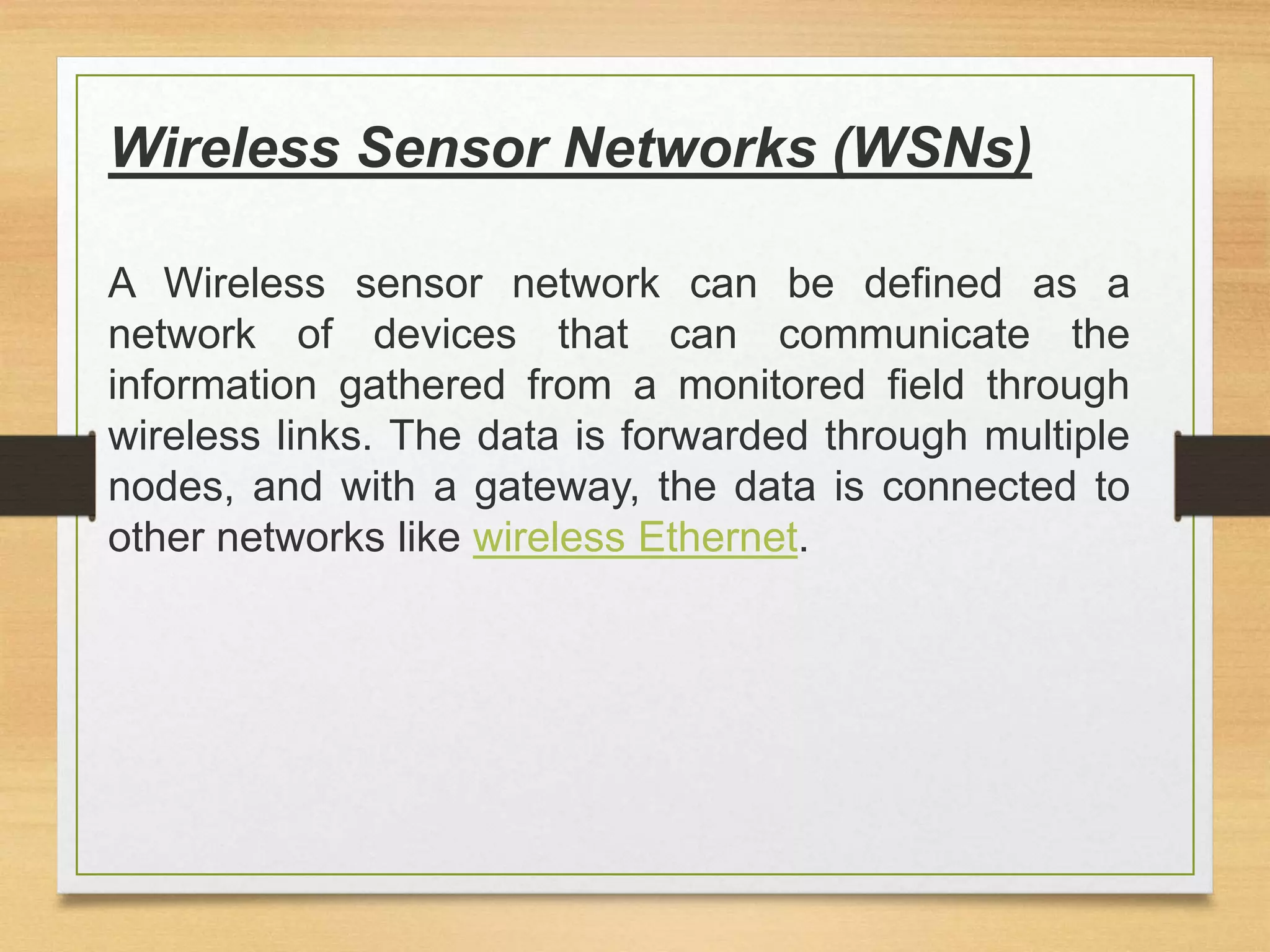 Underwater Sensor wireless Network | PPTX