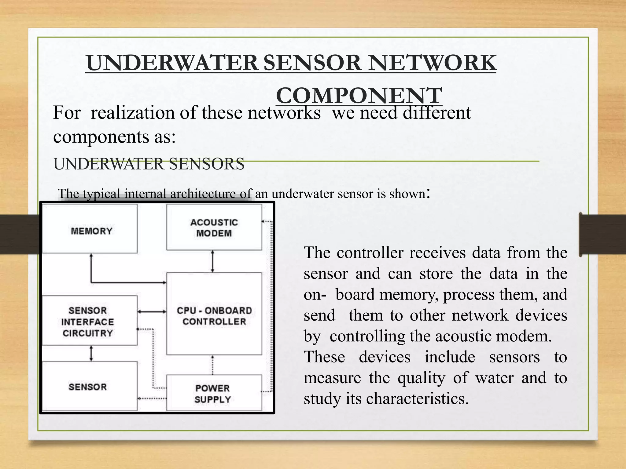 Underwater Sensor wireless Network | PPTX
