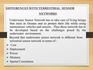 Underwater Sensor wireless Network | PPTX