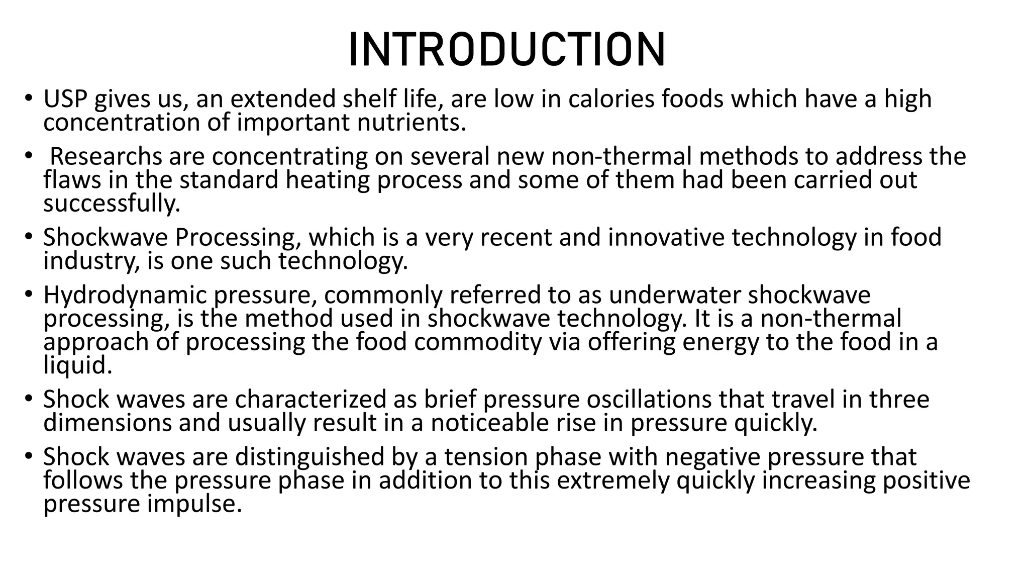 UNDERWATER SHOCKWAVE PROCESSING & APPLICATIONS | PPTX