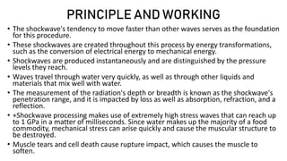 UNDERWATER SHOCKWAVE PROCESSING & APPLICATIONS | PPTX