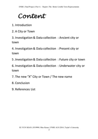 Underwater town | DOCX