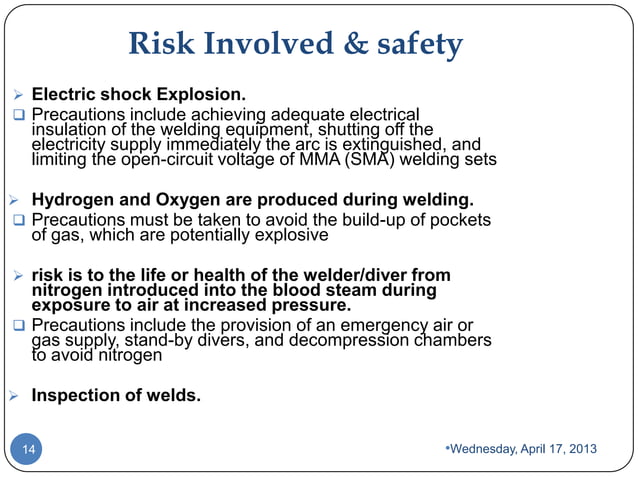 Under water welding.smnr