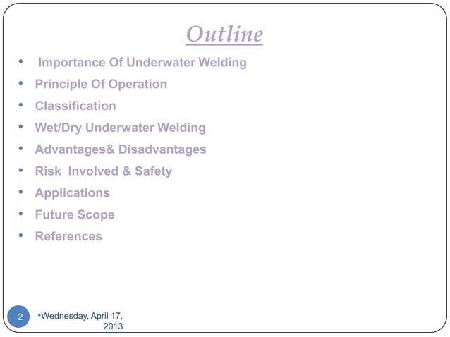 Under water welding.smnr