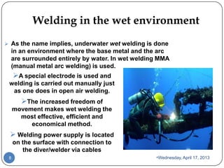 Under water welding.smnr | Scuba Diving | Extreme Sports