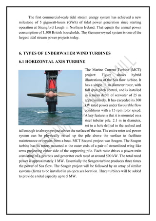 Under water windmill report | PDF