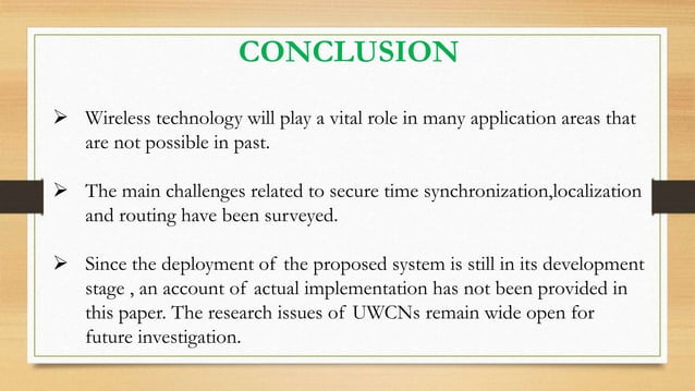 Securing Underwater Wireless Communication Networks Ppt