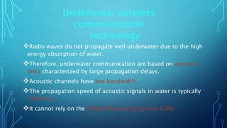Underwater wireless communication | PPTX