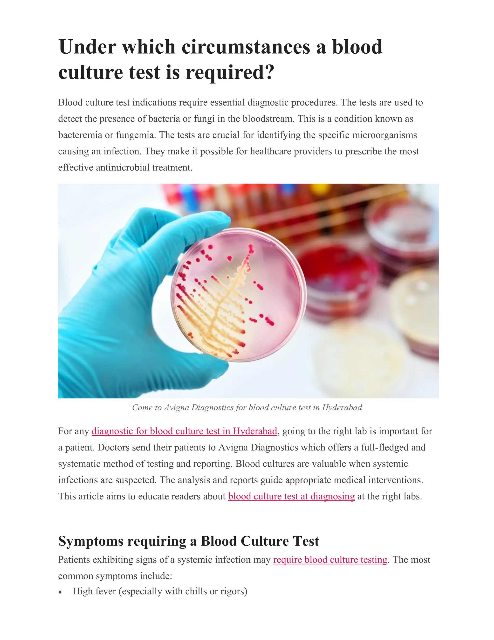 Under which circumstances a blood culture test is required.pdf