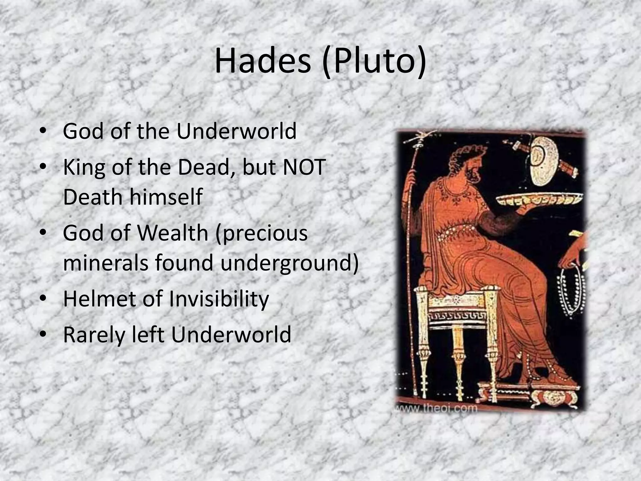 Edith Hamilton's Mythology: The Underworld | PPTX